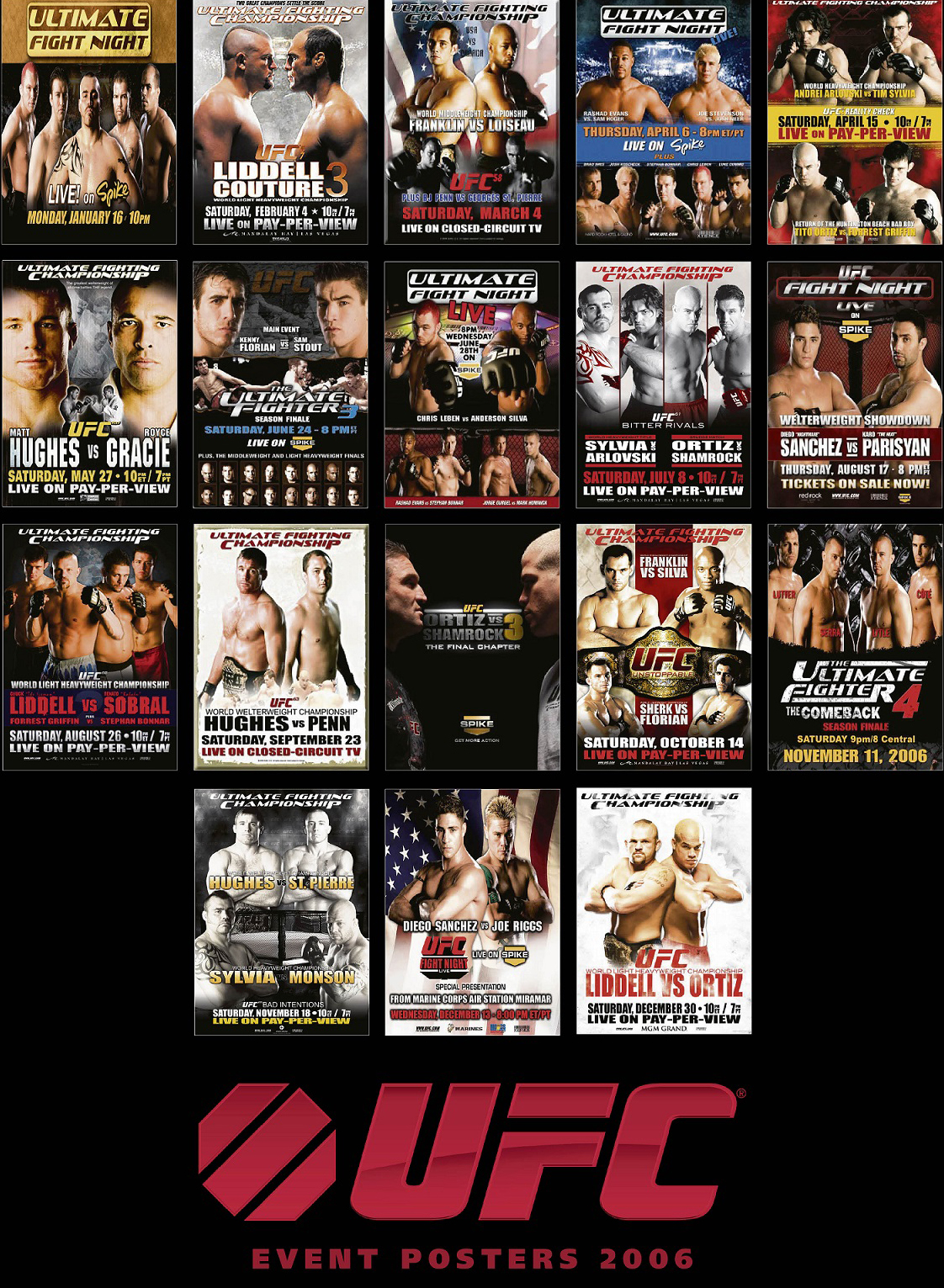 PHOTO GALLERY | The Evolution of UFC Posters 1993 - 2013 (Full ...