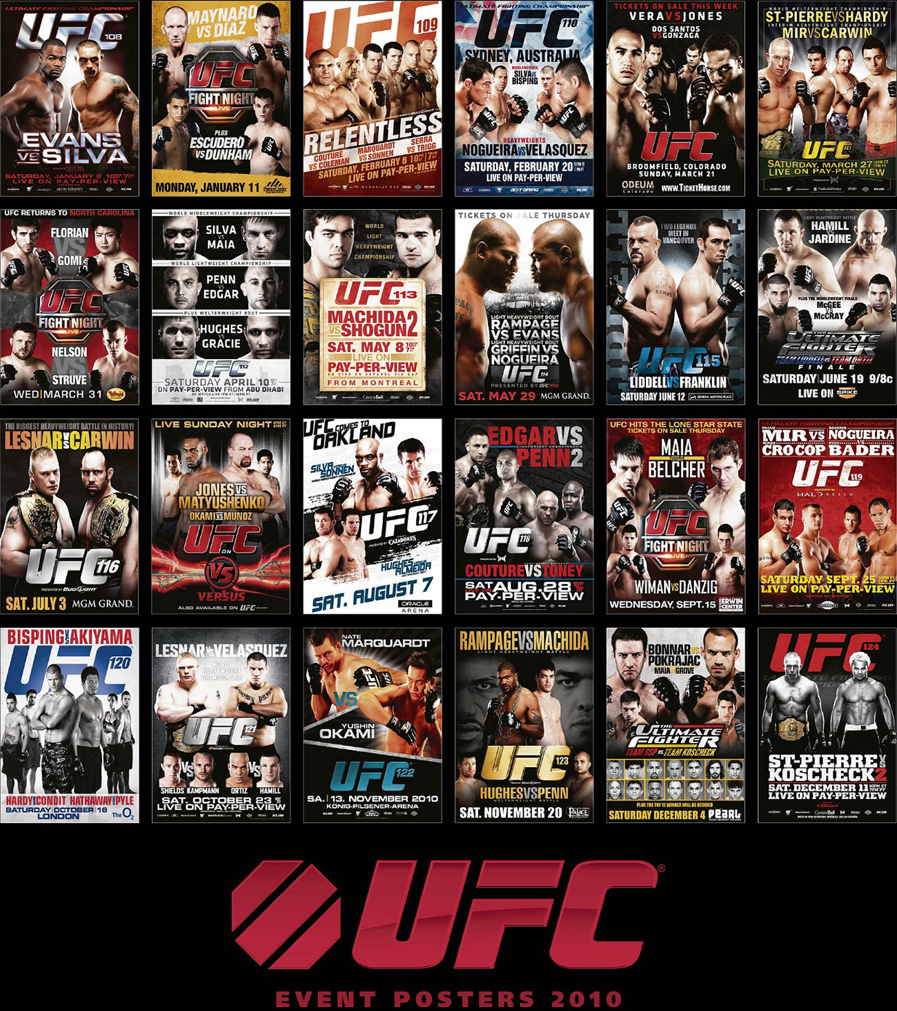 PHOTO GALLERY | The Evolution of UFC Posters 1993 - 2013 (Full ...