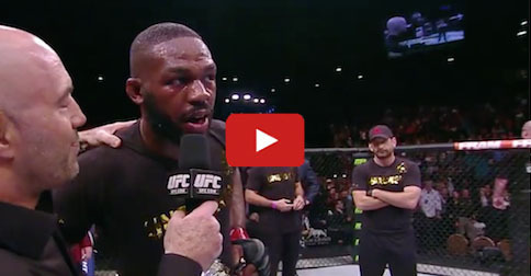 REPLAY! Jon Jones' Post Fight Speech - Still Talking Trash To DC ...