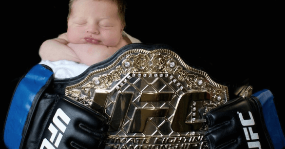 Cute! UFC Champ Orders Profesional Shots Of His Two Babies | BJPenn.com
