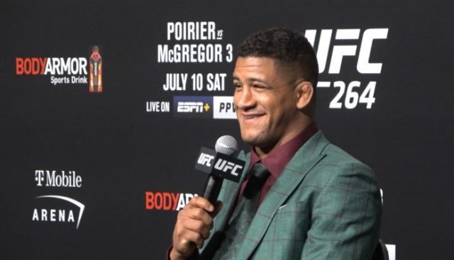Gilbert Burns is willing to welcome Dustin Poirier to welterweight