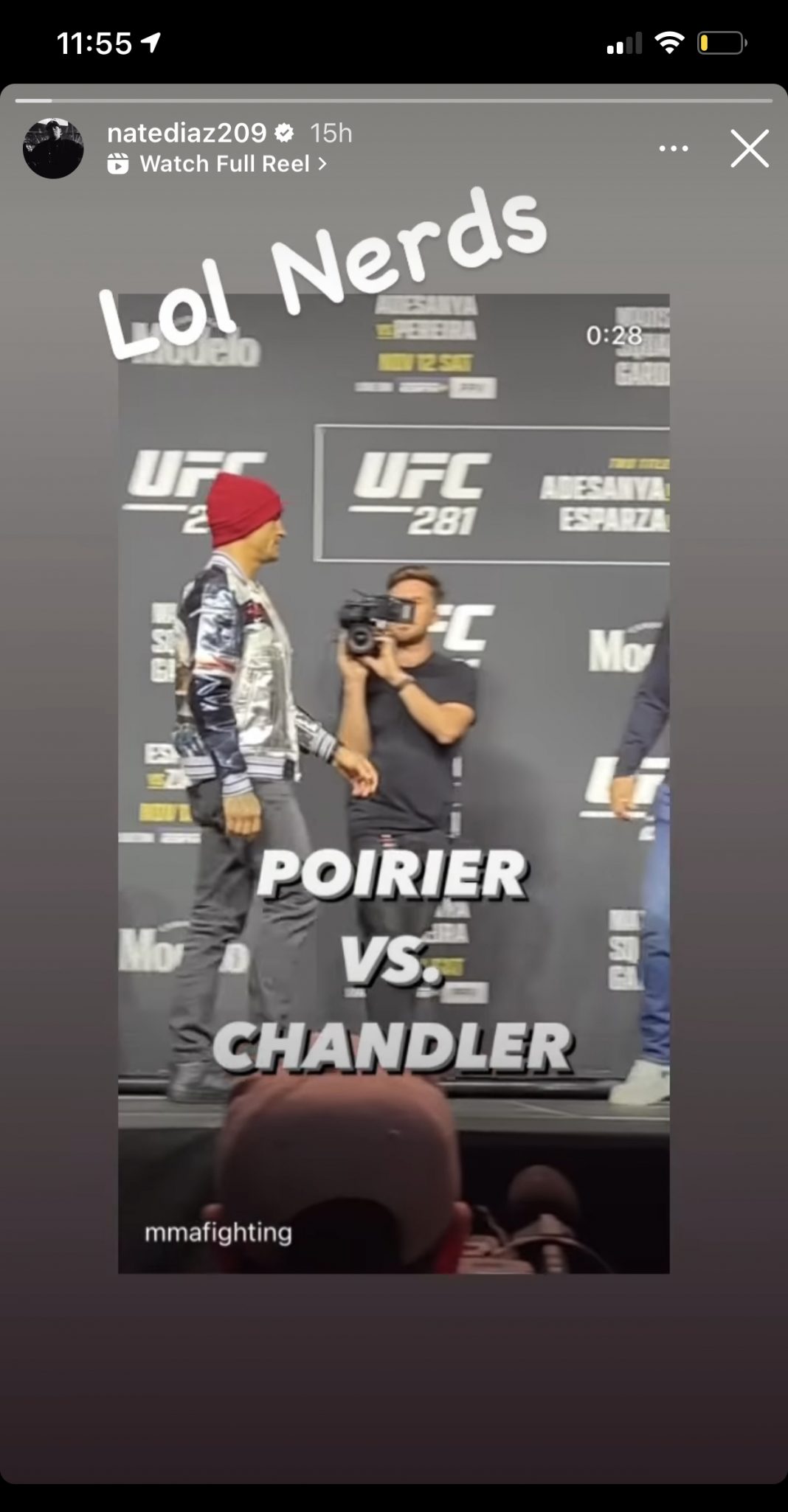 Nate Diaz pokes fun at Saturday’s UFC 281 matchup between Dustin ...