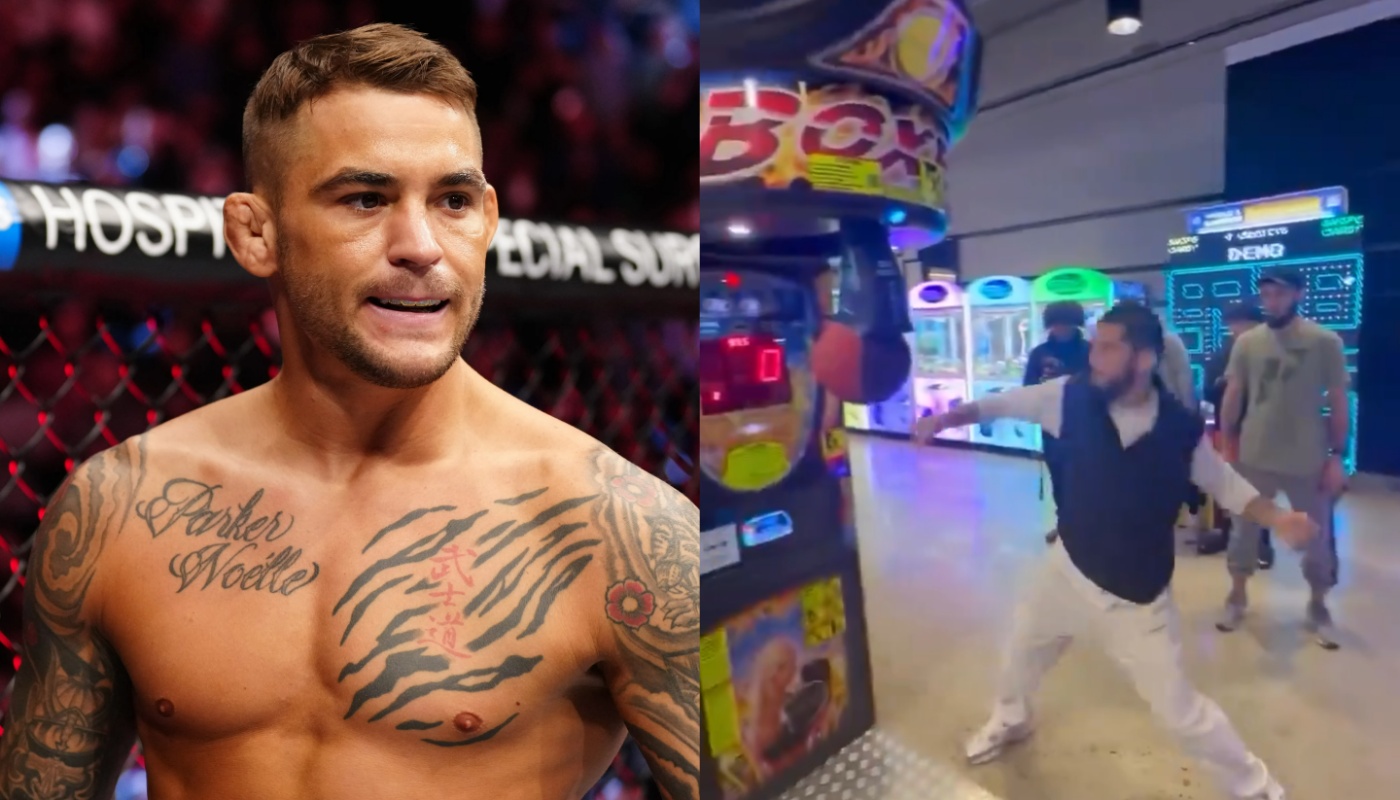 Dustin Poirier reacts to viral video of Islam Makhachev hitting a ...