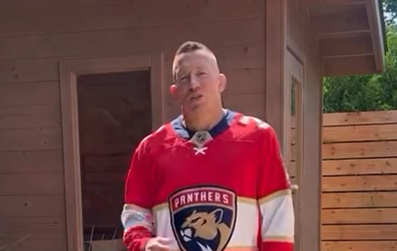 Video | Georges St-Pierre follows through after losing Stanley Cup bet ...
