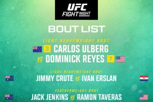 UFC Perth co-main event falls out from card | BJPenn.com