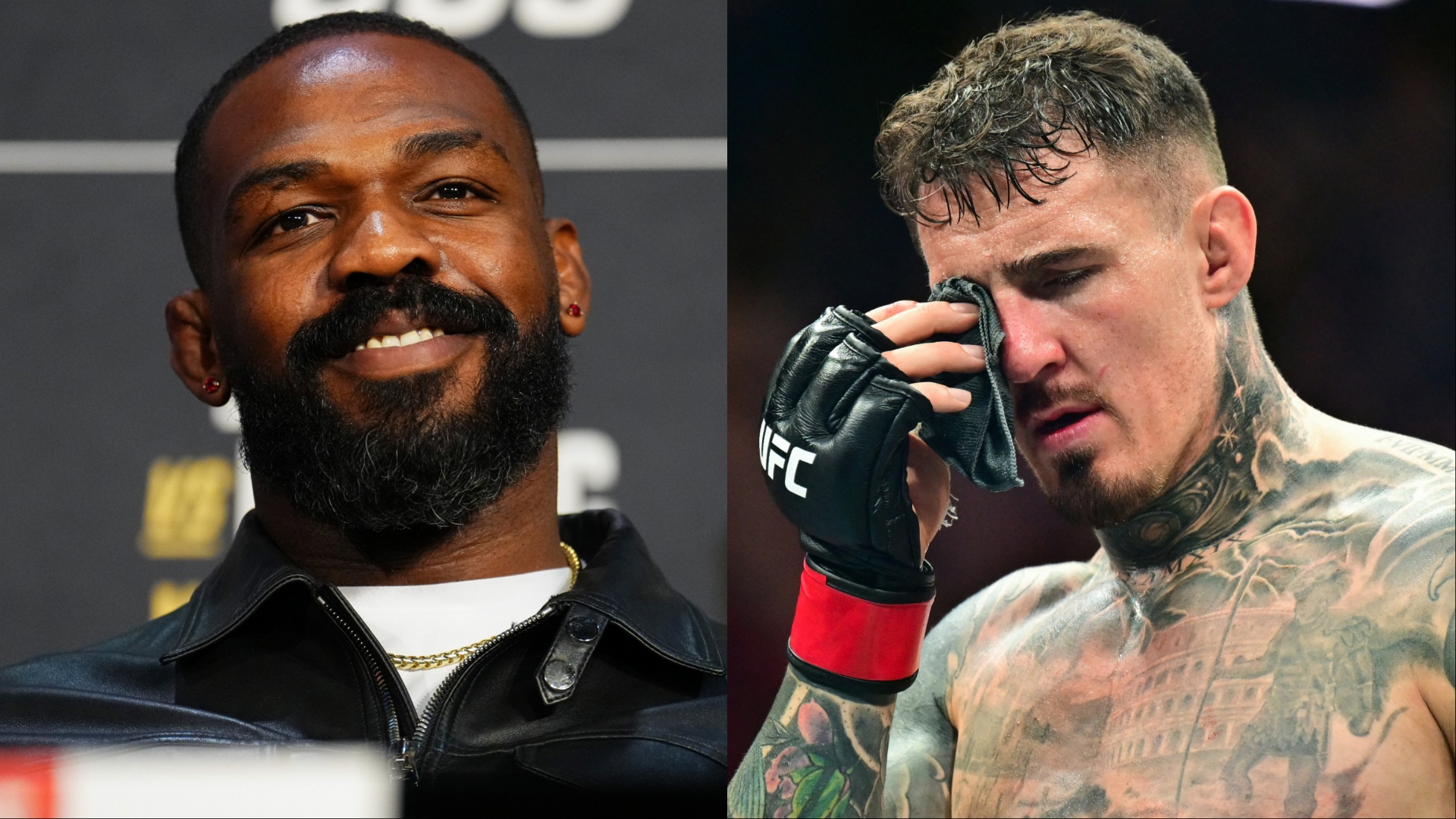 Jon Jones accuses Tom Aspinall of exaggerating UFC 321 eye injuries as ...
