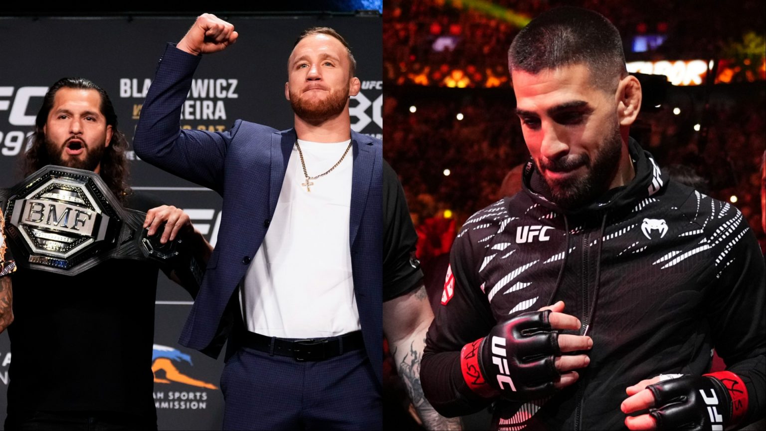 UFC legend predicts Justin Gaethje retires before fighting Ilia Topuria ...