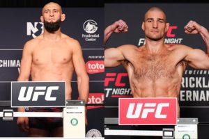 UFC 328 weigh-in results: Khamzat Chimaev and Sean Strickland make ...